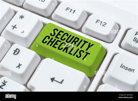 Conceptual Display Security Checklistprotection Of Data And System