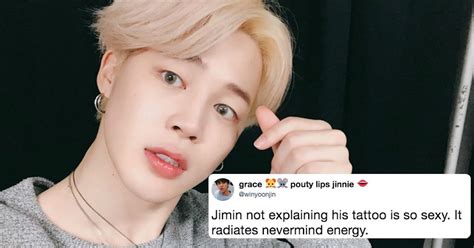 Is Jimins Nevermind Tattoo Real The Bts Stars Ink Has Army Mystified