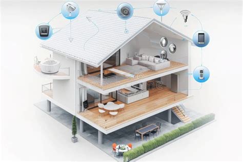 Automated Security Scenarios And Smart Home Systems Integrate Sensors And Alarms For Secure And
