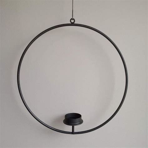 Підсвічник підвісний Adore Décor Кільце 2018 1 40х6 см Чорний 1015975 — купити на Eva Ua