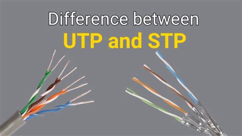 Difference In Utp And Stp Cables Ethernet Cables Network Cables