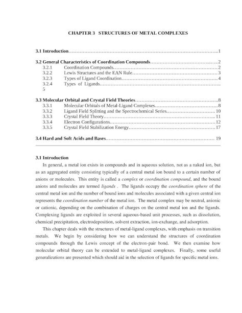 Doc Chapter 3 Structures Of Metal Complexes Dokumen Tips