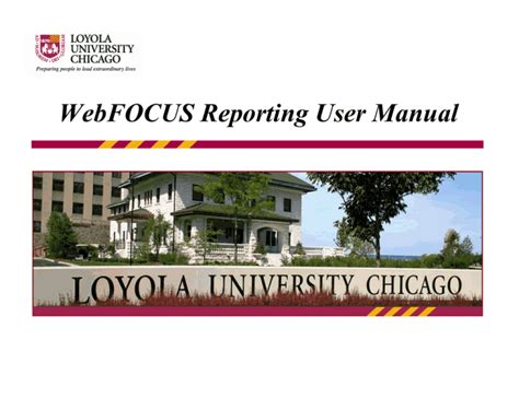 Webfocus Reporting User Manual