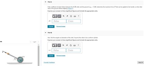 Solved Part A If The Coefficient Of Static Friction Between