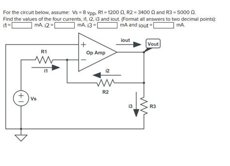 solved given rf 5 0 kn v1 4 vpp r1 8 kn v2 2 vpp