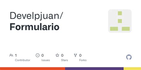 GitHub Develpjuan Formulario