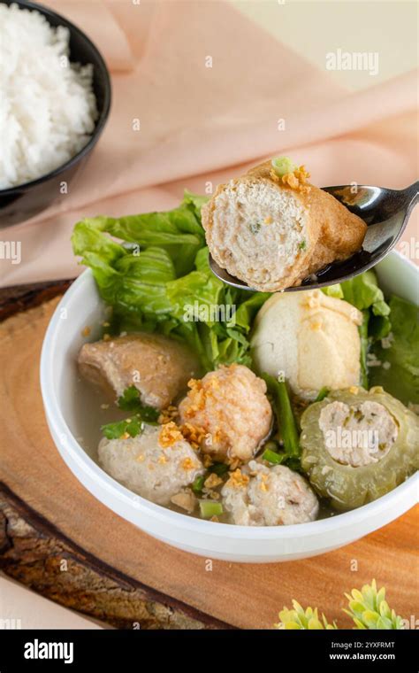 Yong Tau Foo Yong Tau Fu Or Liong Tahu Is A Hakka Chinese Cuisine Consisting Primarily Of