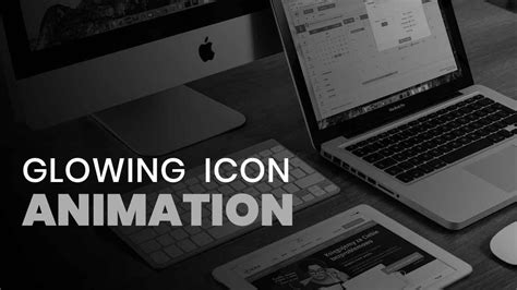 Glowing Icon Hover Effect Pure Css Animation Youtube