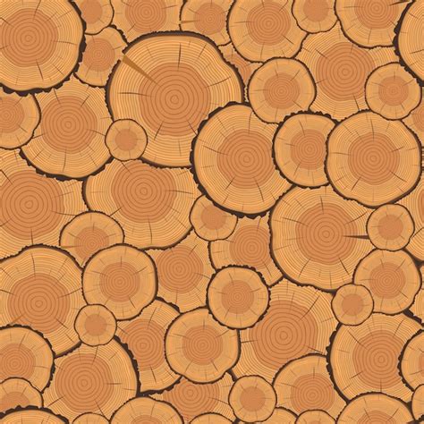 Premium Vector Tree Rings Seamless Pattern