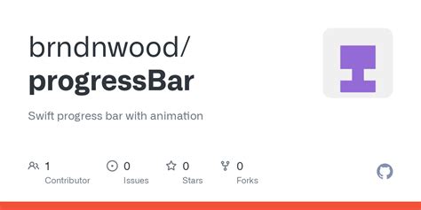 Github Brndnwoodprogressbar Swift Progress Bar With Animation