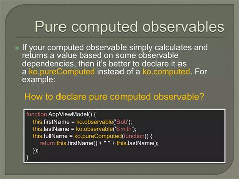 Knockoutjs Part 3 Computed Observables Pptx
