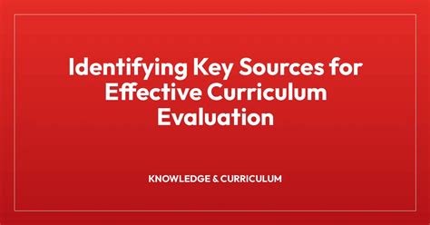 Knowledge And Curriculum • Teachers Institute
