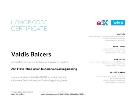 Delft Tu Certificate Aeronautical Engineering Ppt
