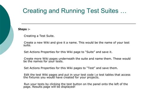Fitnesse Acceptance Testing Ppt