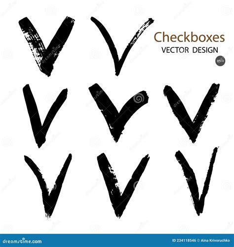 Checkmark Icons Check Mark Icon Confirm Or Tick Icons Cross Mark Vector Illustration Approve