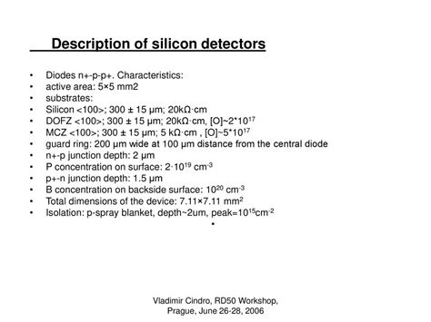 Vladimir Cindro RD Workshop Prague June Ppt Download