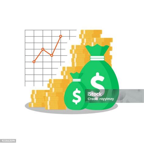 뮤추얼 펀드 소득 증가 금융 전략 성과 금리 투자 예산 균형 수익 성장에 높은 수익 신용 돈 평면 아이콘 벡터 일러스트 레이 션