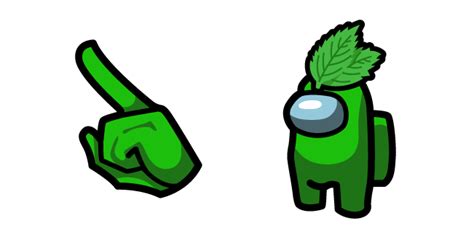 Among Us Green Character Mint Cursor Custom Cursor