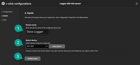 One Click Config Logger Med H S Sensor Consibio Customer Portal