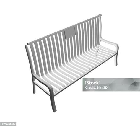 Polygonal Vector Bench가 분리되었습니다 하얀 배경에 분리된 나무 벤치 하얀 배경 연철 벤치 야외 벤치의 벡터 일러스트레이션 다각형 위에 고립된 공원 벤치