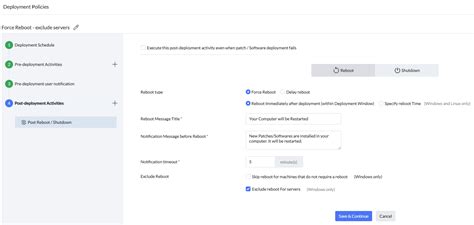 Deployment Policy Endpoint Central