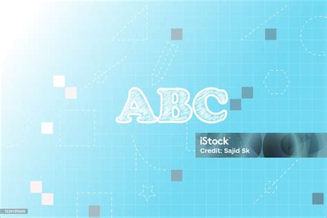 패턴 추상 기하학적 선 모양과 영어 알파벳입니다 종이 디자인 사각형 파란색 흰색 배경 0명에 대한 스톡 벡터 아트 및 기타 이미지 0명 가능성 가을 Istock