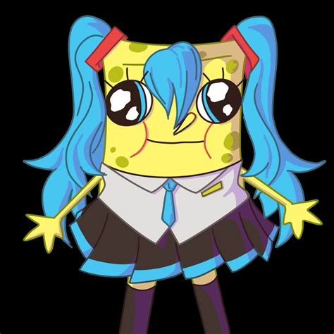 Sponge Miku Hatsune Miku Miku Spongebob