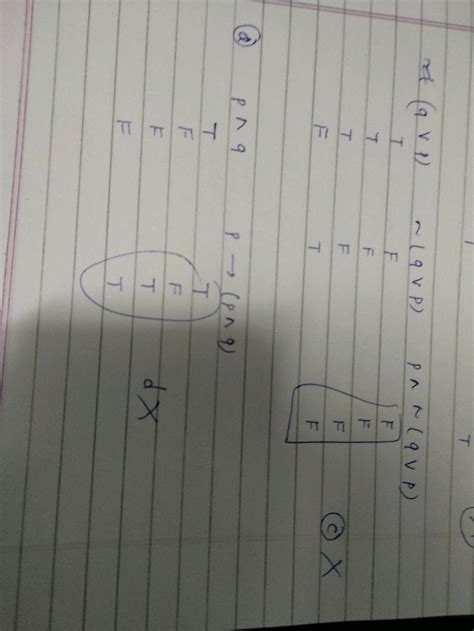 Begin Array L L Text Which Of The Following Is A Tautology