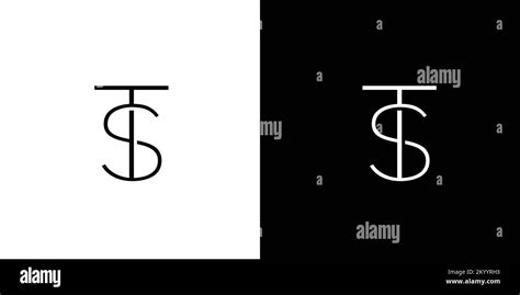 Simple And Modern Letter Ts Initials Logo Design 2 Stock Vector Image