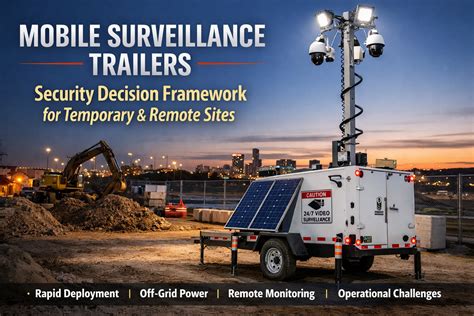 Mobile Surveillance Trailers A Security Decision Framework For Tempor
