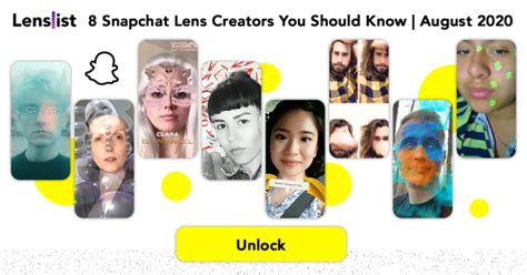 8 Snapchat Lens Creators You Should Know September 2020 Lenslist Blog