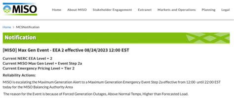 Misos Maximum Generation Event Is A Clear Warning Mackinac Center