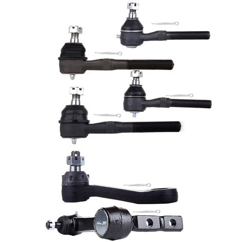 Eccpp 6pc Inner Outer Tie Rod End Idler Arm Pitman Arm Compatible