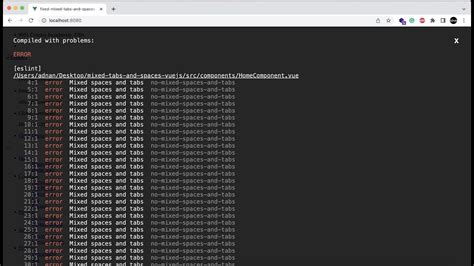 Mixed Spaces And Tabs Issue Fixed In Vue JS YouTube