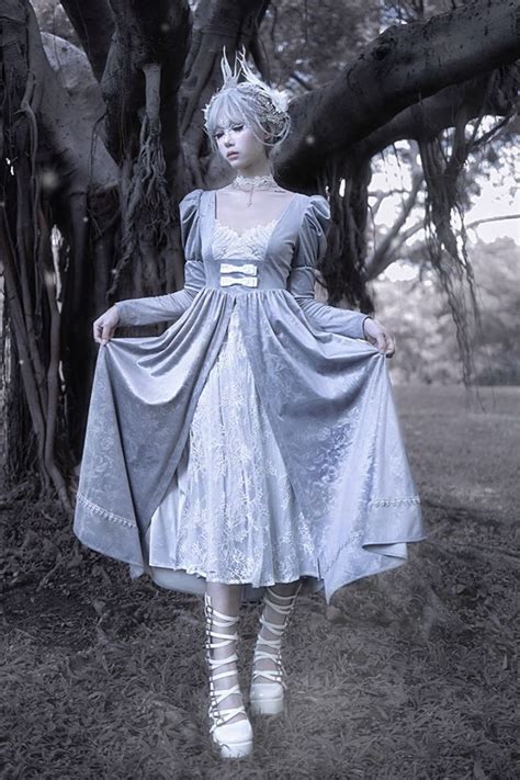 Swan Falling Dream Gothic Dress By Blood Supply Bsy117 Purple