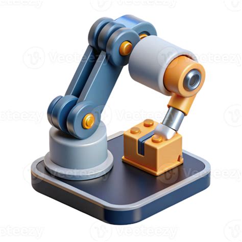 Vibrant Modern A Robotic Arm Assembling A Microchip Precise Movement