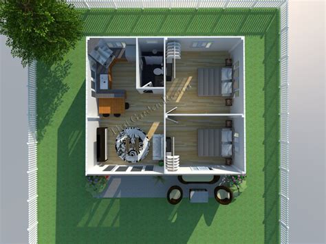 บ้านน๊อคดาวน์ 2 ห้องนอน 1 ห้องน้ำ 1 ห้องนั่งเล่น ~ บ้านน๊อคดาวน์ บ้านสำเร็จรูป