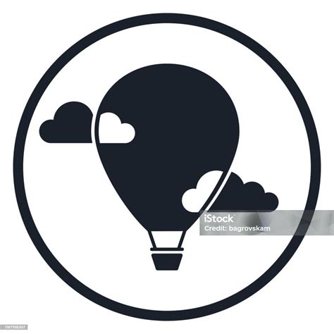 건조및 열기구 비행선 항공 비행선이나 풍선 등의 항공 도구는 상품이나 사람의 공기에 의해 배달을 이동합니다 요소가 벡터로 그려집니다 구름에 대한 스톡 벡터 아트 및 기타