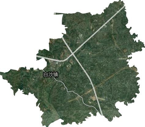 白沙镇高清卫星地图