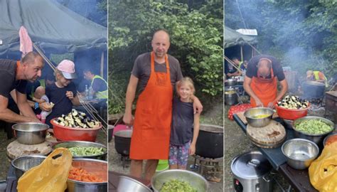 „შოვის სტიქიას გადარჩენილი ჩეხების ოჯახი დღეში ორჯერ 400 კაცზე აკეთებს საჭმელს“ რას წერენ