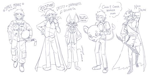 Dylan Reference Sheet Some Dylan Alt Costume Refs By Microbihon On