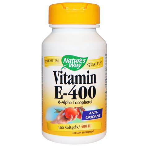Natures Way Vitamin E 400 Iu 100 Softgels Byclue