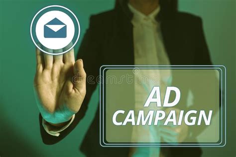 Writing Displaying Text Ad Campaign Concept Meaning Promotion Of