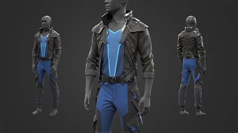 Sci Fi Male Outfit 3d Turbosquid 1970948