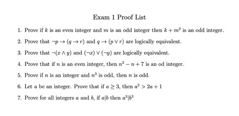 solved exam 1 proof list 1 prove if k is an even integer