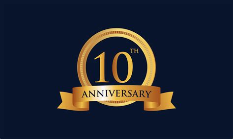 10th Anniversary Celebration Logo Design Graphic By DEEMKA STUDIO