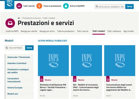 Inps Modulistica E Servizi Come Scaricare I Moduli Online