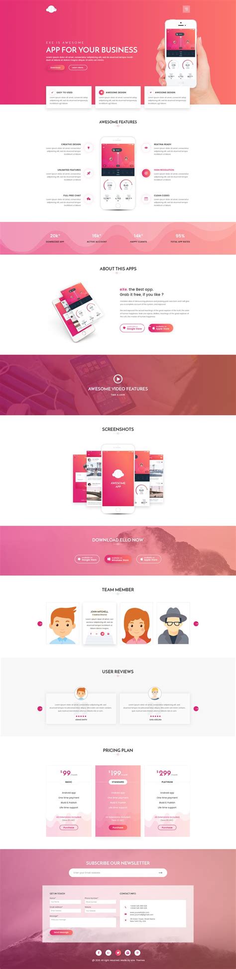 ELLO Multipurpose App Landing PSD Template Web Development Design Web App Design Web Design