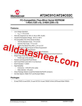 AT24C02C SSHM T Datasheet PDF Microchip Technology