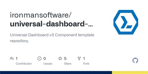 Github Ironmansoftwareuniversal Dashboard Component Universal Dashboard V3 Component
